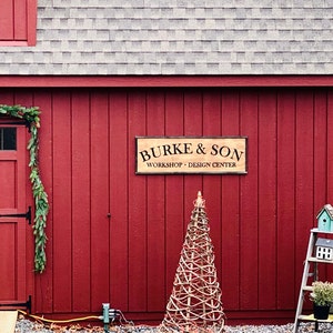 Raised Rustic Business Sign 3D Large Custom We Use Your | Etsy