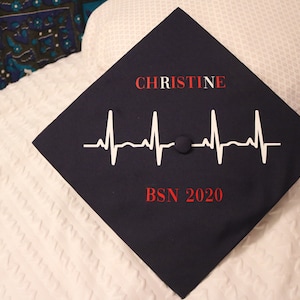 Graduation Cap Vinyl Decal Vinyl Sticker Custom Graduation Hat Vinyl ...