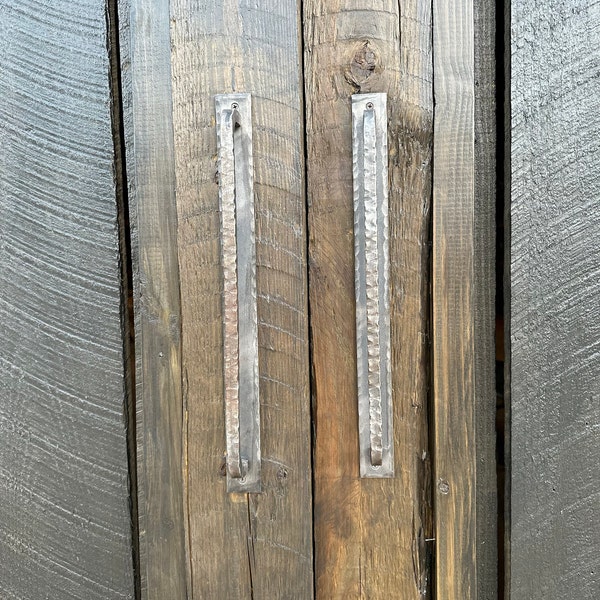 Wrought Iron Rustic Door Handle. Hand Forged Drawer Handle. Door Pull ...