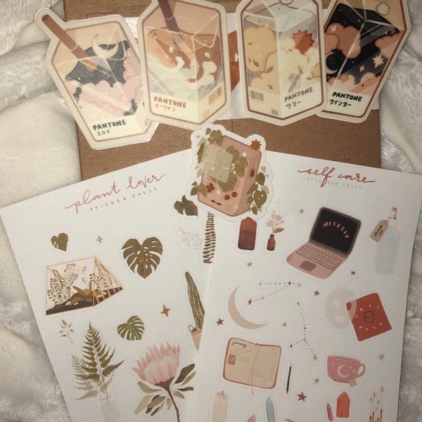 Self Care Sticker Sheet | Journal Sticker Sheet | Bullet Journal ...