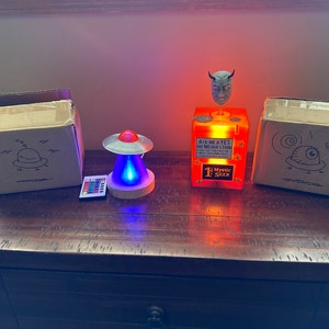 Retro Futuristic Rocket Space Ship / Spaceship LED Lamp Free - Etsy