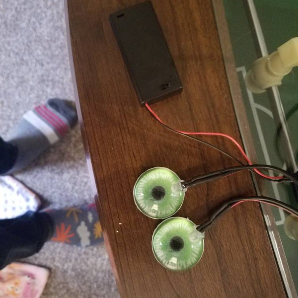 LED Costume / Fursuit Eyes (AA Pack) - Custom - 1.5" - 2" - Acrylic 3-D ...