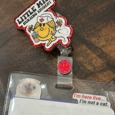 Not A Hugger Badge Reel Cactus Badge Reels Funny Badge Reels Plant ...