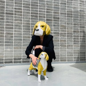 Munchkin Cat walking Paper Craft Digital Template Origami | Etsy