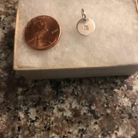 Gold Dog Tag Charm Custom Gold Dog Tag 14K GF Hand Stamped Rose or ...