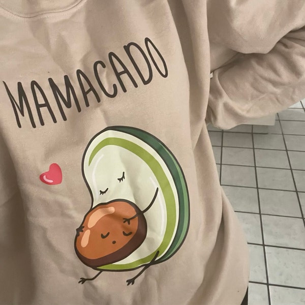 Mamacado Sweatshirt and Hoodie, Baby Announcement Shirt, New Mom Gift ...
