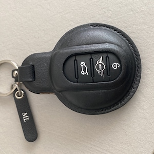 2023 2024 Mini Cooper S JCW Key Fob Cover, Leather Key Case for Keyless ...