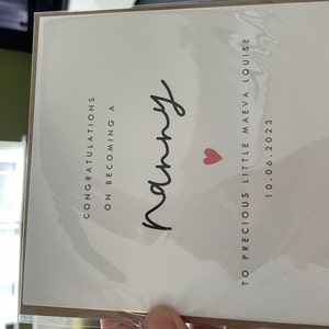 Personalised Congratulations on Becoming a New Granny, Nanny Card, New ...