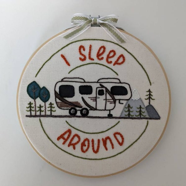 5th Wheel Camping Svg, We Sleep Around Funny Quote, Fifth Wheel Camper ...