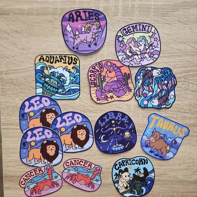 Aries Vinyl Sticker, Zodiac Sticker, Astrological Sign, Waterproof ...