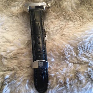 Longines 18mm 19mm 20mm Brown Leather Watch Strap With Stainless Steel ...