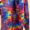 Crimson Space Galaxy Nebula EDM Rave Festival Sherpa Lined Hooded Cloak ...