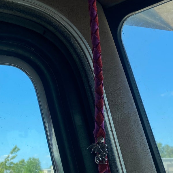 Air Horn Pull Cord, Perebilt and Kenworth Trucks/ Genuine Black Leather ...