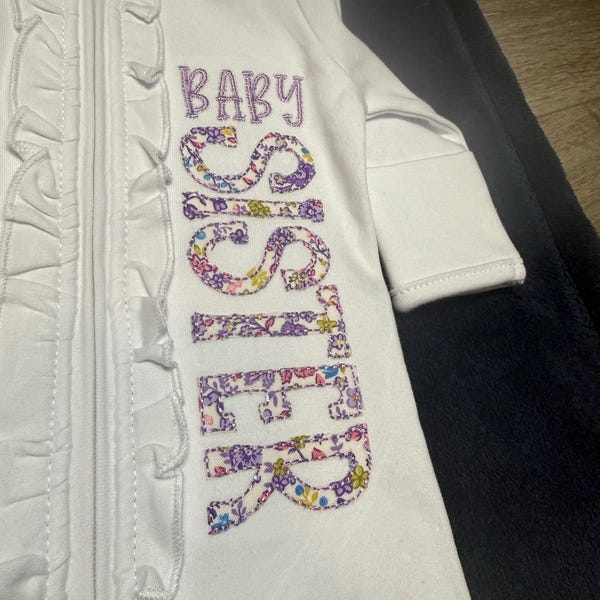 Gracie Bean Stitch Applique Embroidery Font • Bean Stitch Applique ...