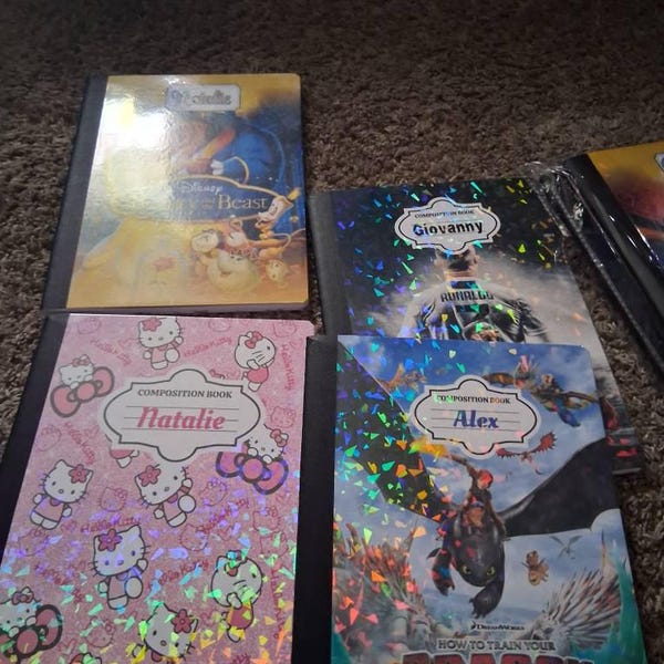 Custom Composition Notebook Back to School Set, Back to School ...