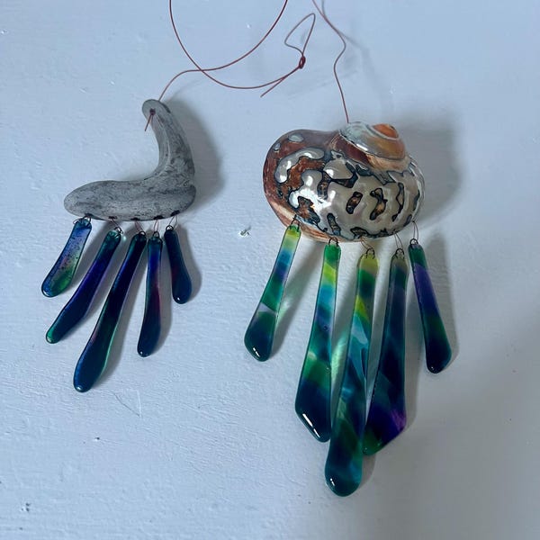 Tinkly Winkler Stained Glass Wind Chimes - Etsy