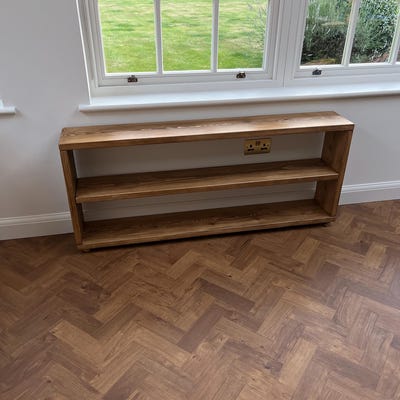 Rustic Storage Unit Made From Solid Wood Rustic Bench Wooden Bookshelf ...