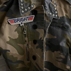 Military Name Tag US Flag Star Air Force Personalized Iron on Patch ...