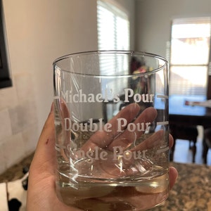Custom Pour Line Whiskey Glass. Funny Whiskey Glass. Single - Etsy