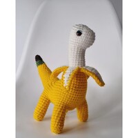 Bananasaurus Dinosaur NO SEW Crochet Pattern - Etsy Canada