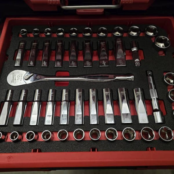 FOAM INSERT to Store Milwaukee Socket Set in a Milwaukee Packout 4 ...