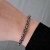 Barbed Wire Look Chainmail Bracelet With O Ring Stainless Steel Grunge ...