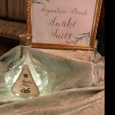 Snake Juice Bottle Logo Decals Based on the Fictitious Snake Juice ...