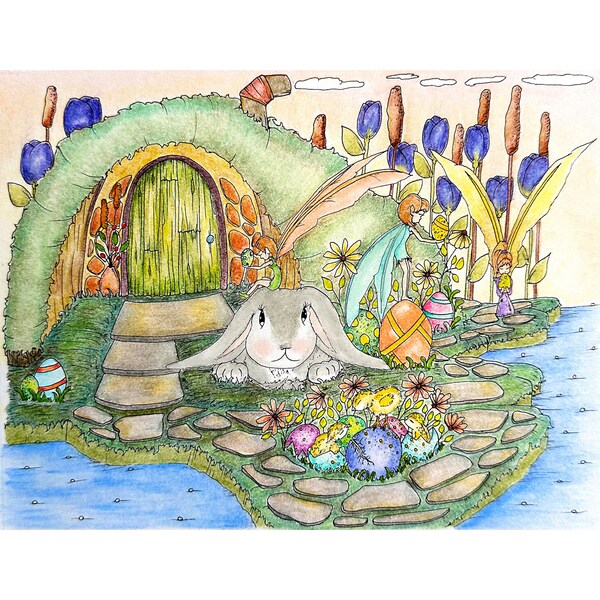 The Damsel in Distress Coloring Page - Instant Printable Download - Etsy