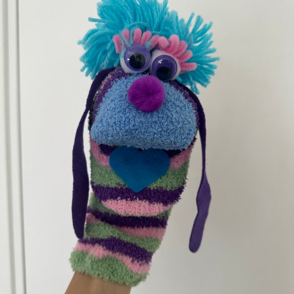Doopalpoops Pre-made Fuzzy Sock Puppets – Handmade Cozy Puppets for ...