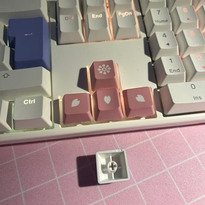 Cute Uwu Rose Gold Metal Artisan Keycap Custom Mechanical Keyboard Cute ...