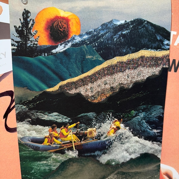 8x12 Food Road Trip - Surreal Collage Art - Dreamlike Wall Art ...