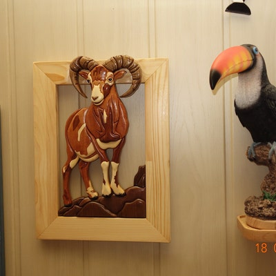 Native American Chief Intarsia Pattern Scroll Saw Pattern - Etsy