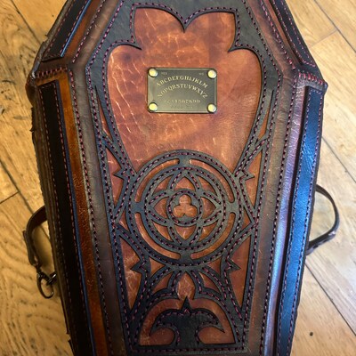 Coffin Backpack Leather Pattern PDF by Leatherhubpatterns - Etsy