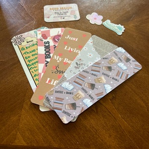 Colorful Retro Bookmark Laminated Bookmark Bookmark Individual or Set ...