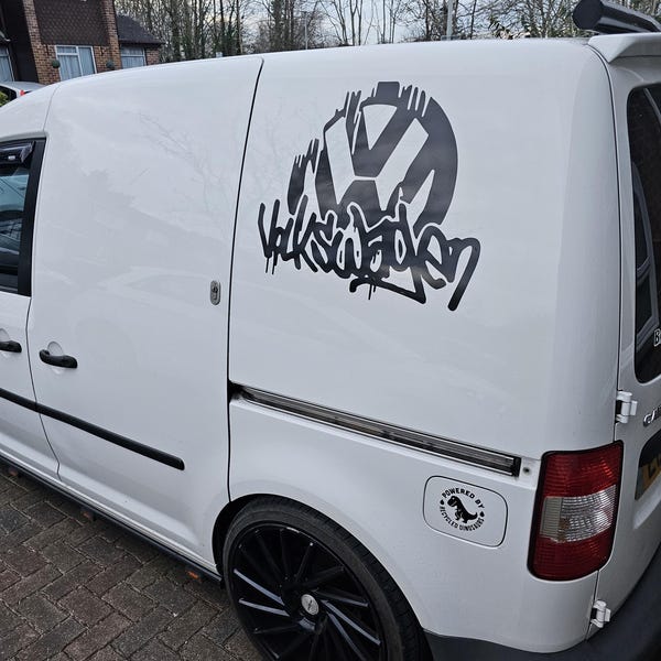 2 X VW Dripping Logo Decals Stickers - Etsy UK