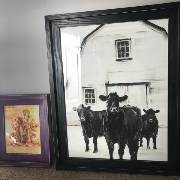 Distressed Farmhouse Stacked Frame, 8x10 Frame, Rustic Picture Frame ...