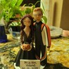 Bride & Groom With Tuba and Clarinet Personalized Wedding Cake Topper ...