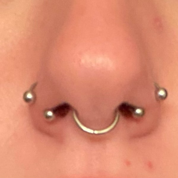 Septum Ring, 20g, 18g, 16g 14g X 6mm X 3mm, Tiny, Small, High Quality ...