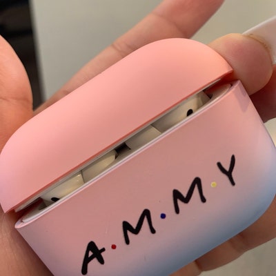 Custom Name Ombré Friends AirPod Case Personalized Name Initials ...