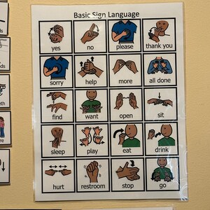 Picture Communication Keyring Cards Autism Speech Therapy Non-verbal - Etsy