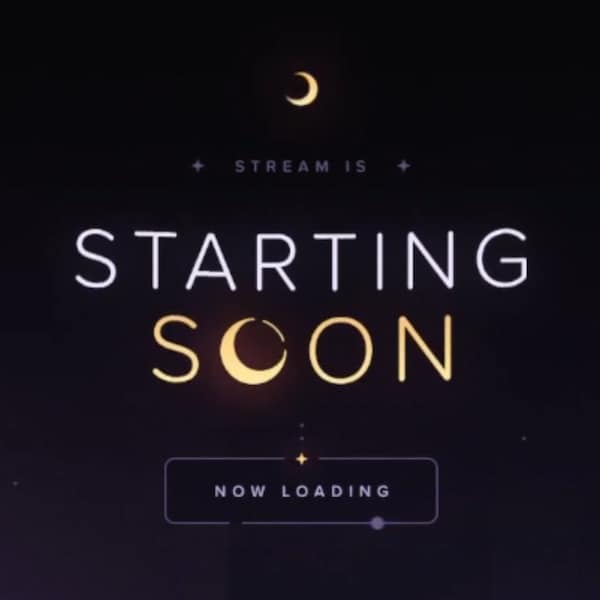 Warm Glow: Animated Vtuber Overlay Pack • Minimal, Cozy, Starry Theme • Chatting & Gaming Scenes ...