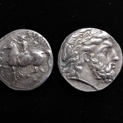Ancient Greek Macedonian Silver Tetradrachm Coin 350BC. Philip - Etsy UK