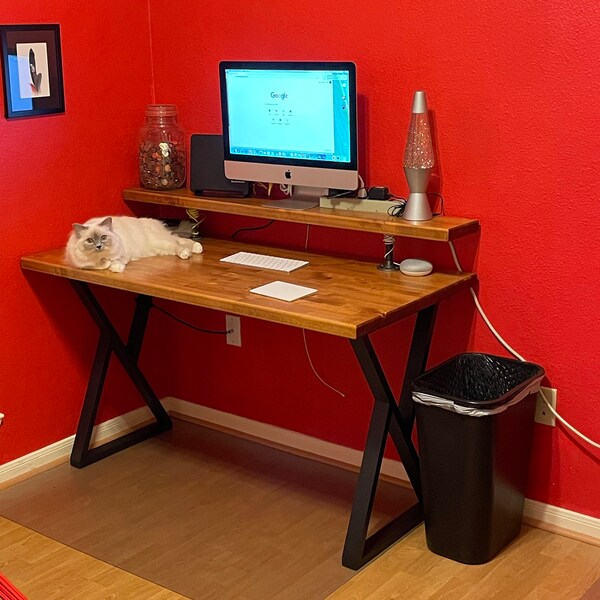 Wood Desk Heavy Duty Table | Farmhouse Coffee Table | Modern ...