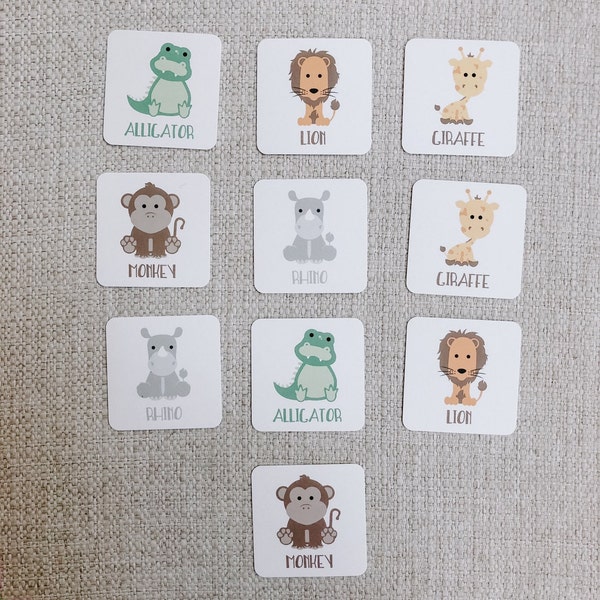 Indoor Toys Zoo Safari Animal Memory Game Best Toddler Toy and ...