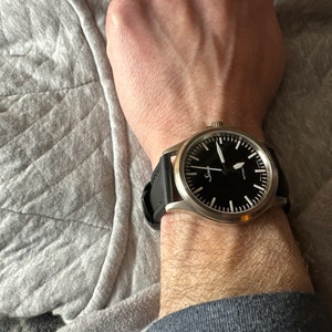 Handmade Copper Brown Italian Leather Watch Strap, Full Grain Leather ...