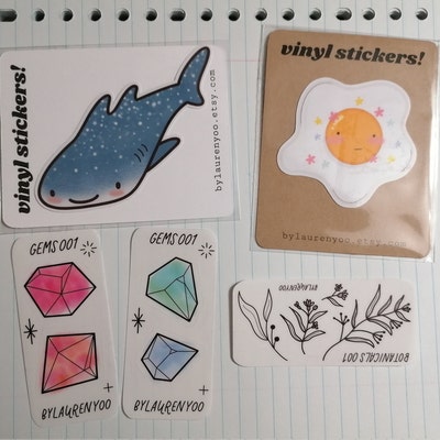 Whale Shark Cute Glossy Waterproof Vinyl Sticker Laptop Decal - Etsy