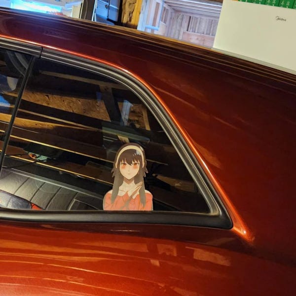 High Quality 3D Motion Anime Sticker | Car Decal | Laptop Peeker ...