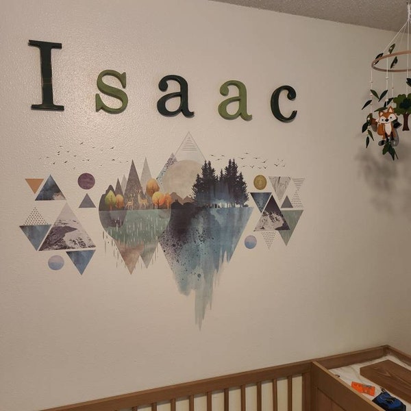 Nursery Letters, Baby Name, Individual Wood Letters, Wooden Letters for ...