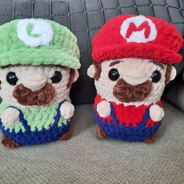 Easy Crochet Plushies / Super Mario Crochet Pattern / Luigi Crochet ...