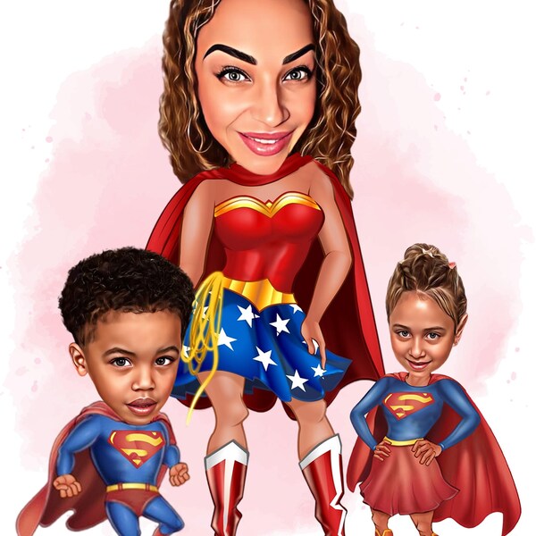 Custom Female Boss Cartoon Portrait, Boss Portrait, Gifts for Boss ...